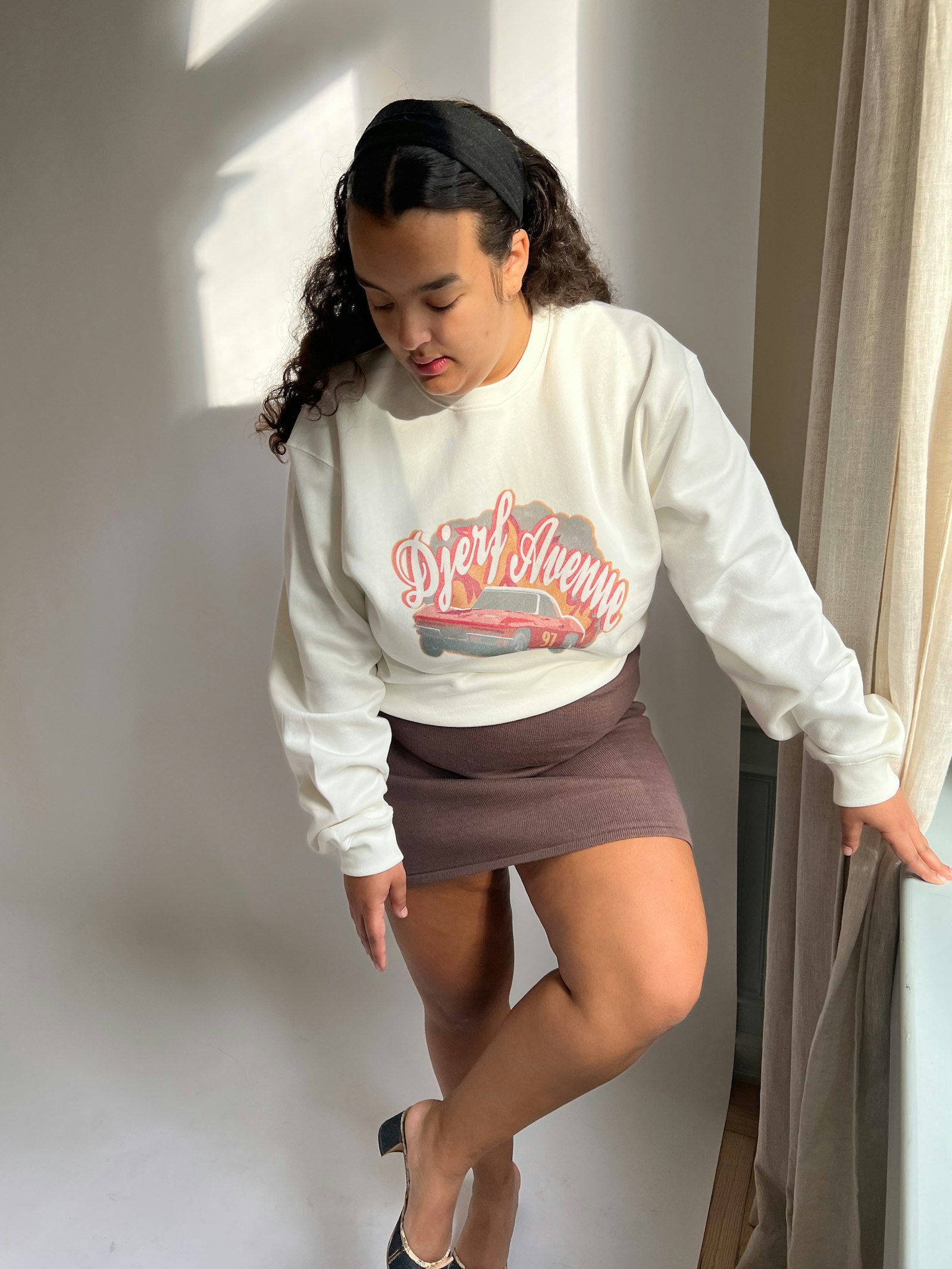 Staple Sweatshirt White Djerf Avenue Djerf Avenue