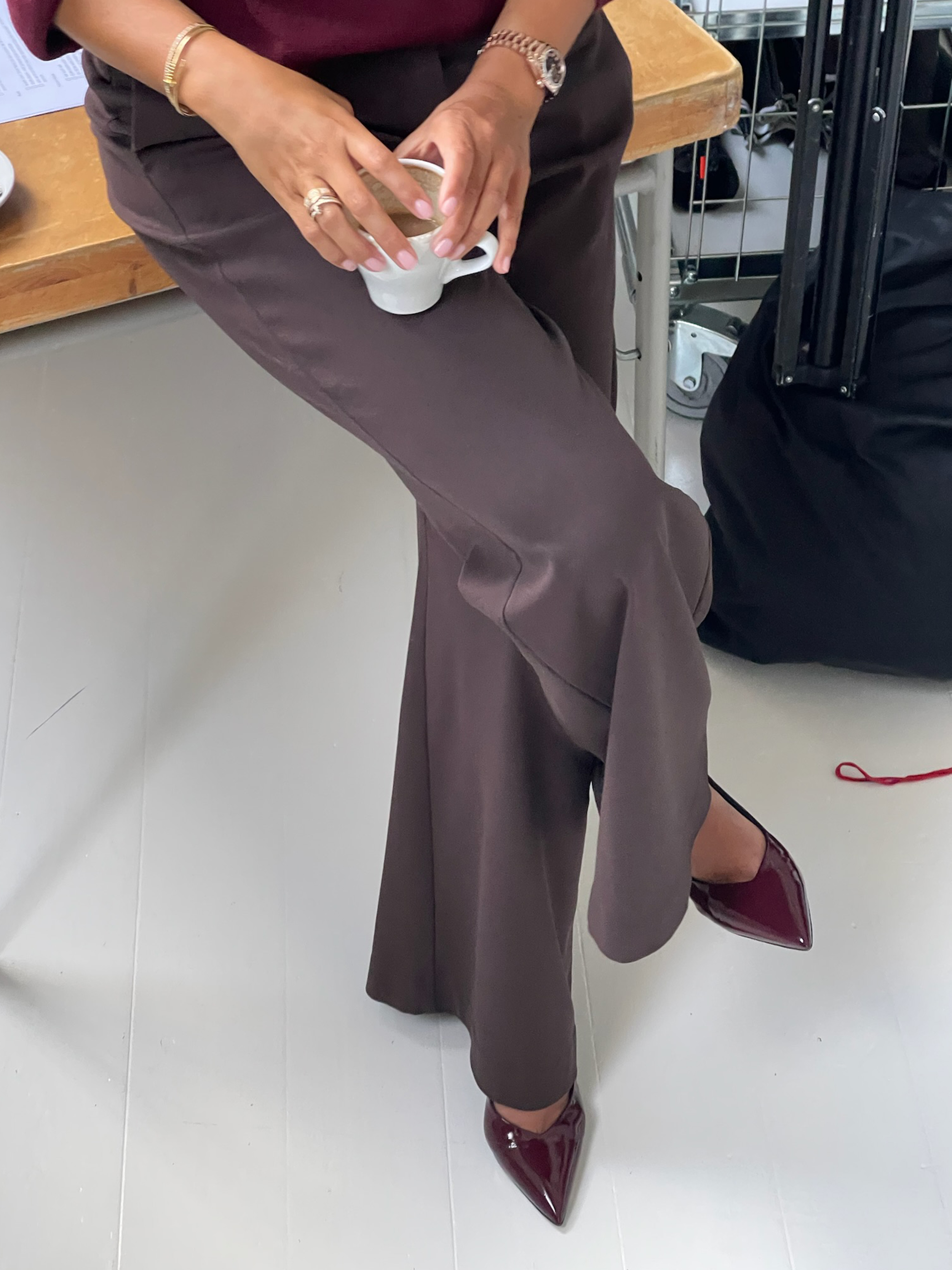 Everyday Pants Brown Brown Djerf Avenue